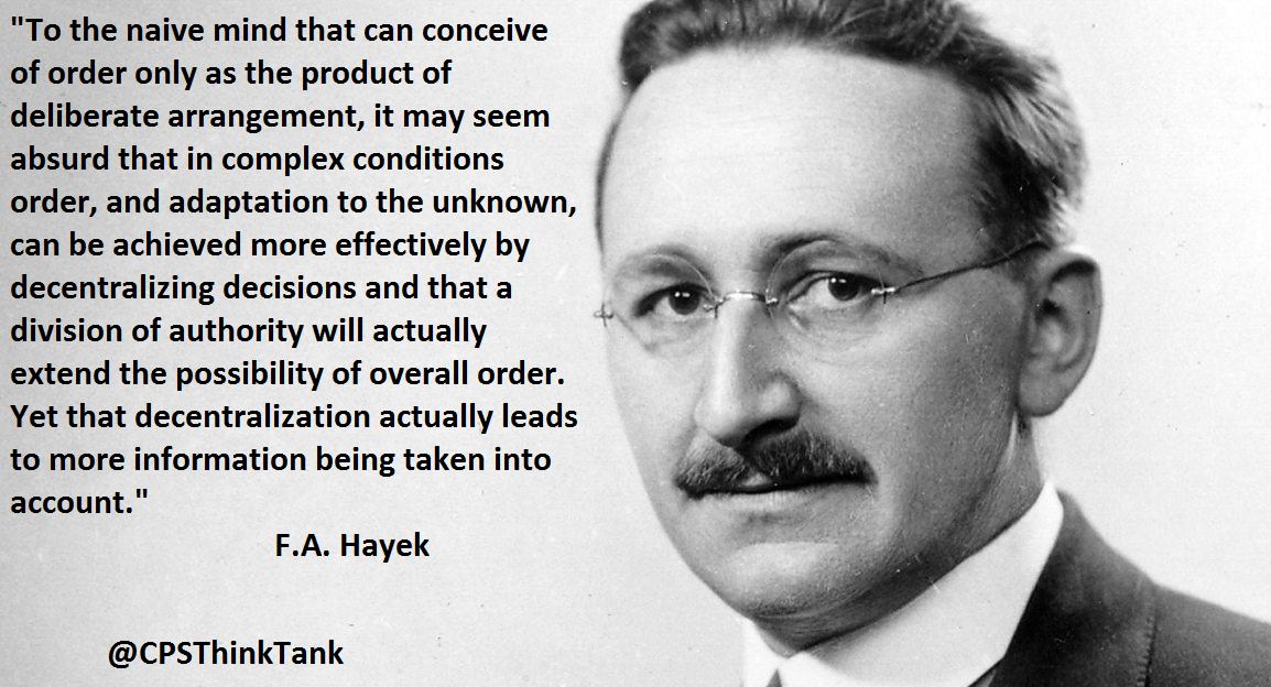 FA Hayek tribute (30th anniversary of his death). The greatest ...