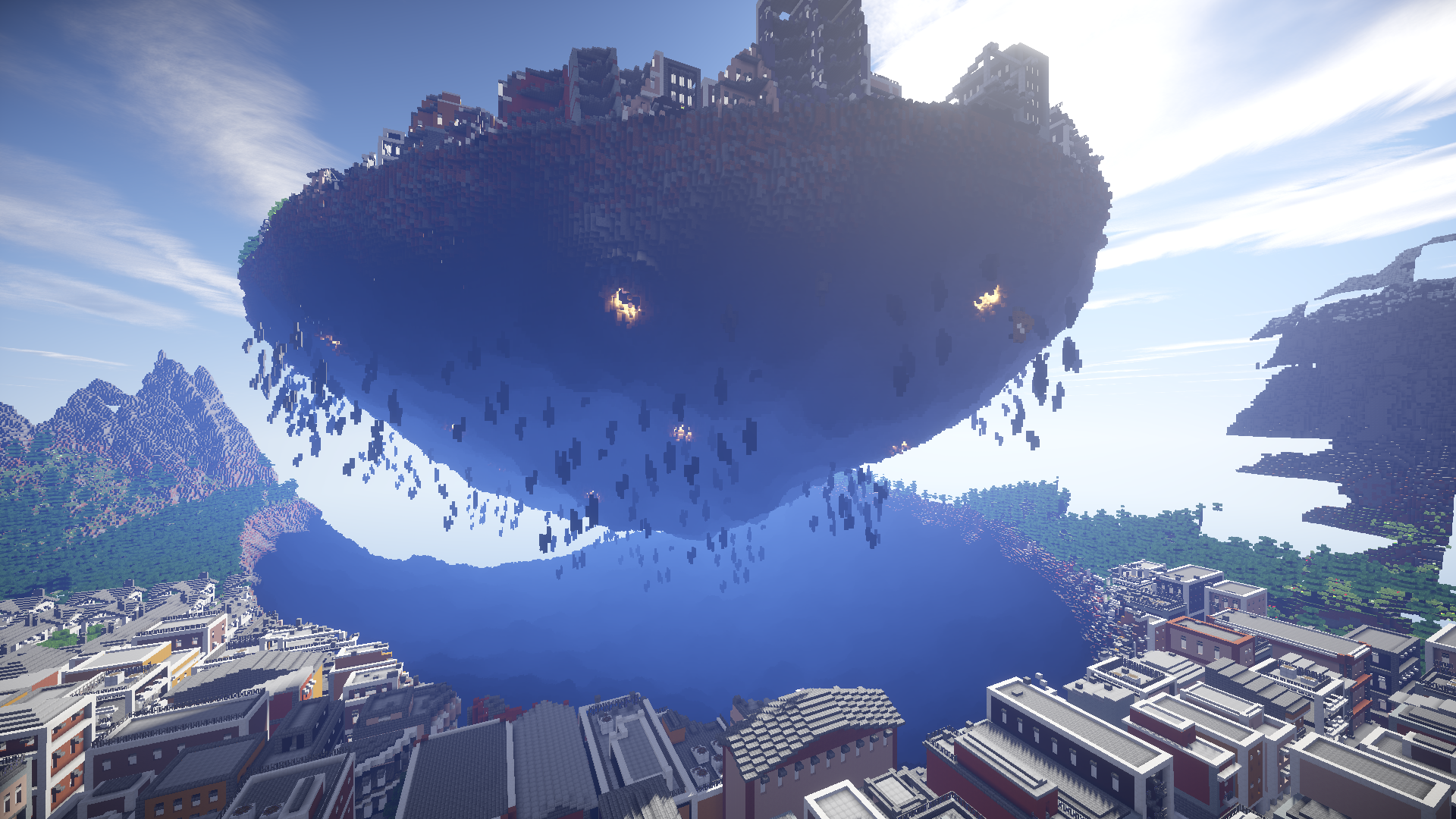 Flying City Minecraft