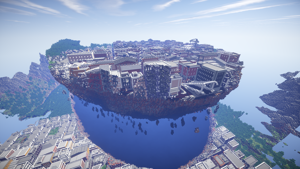 Minecraft Flying City
