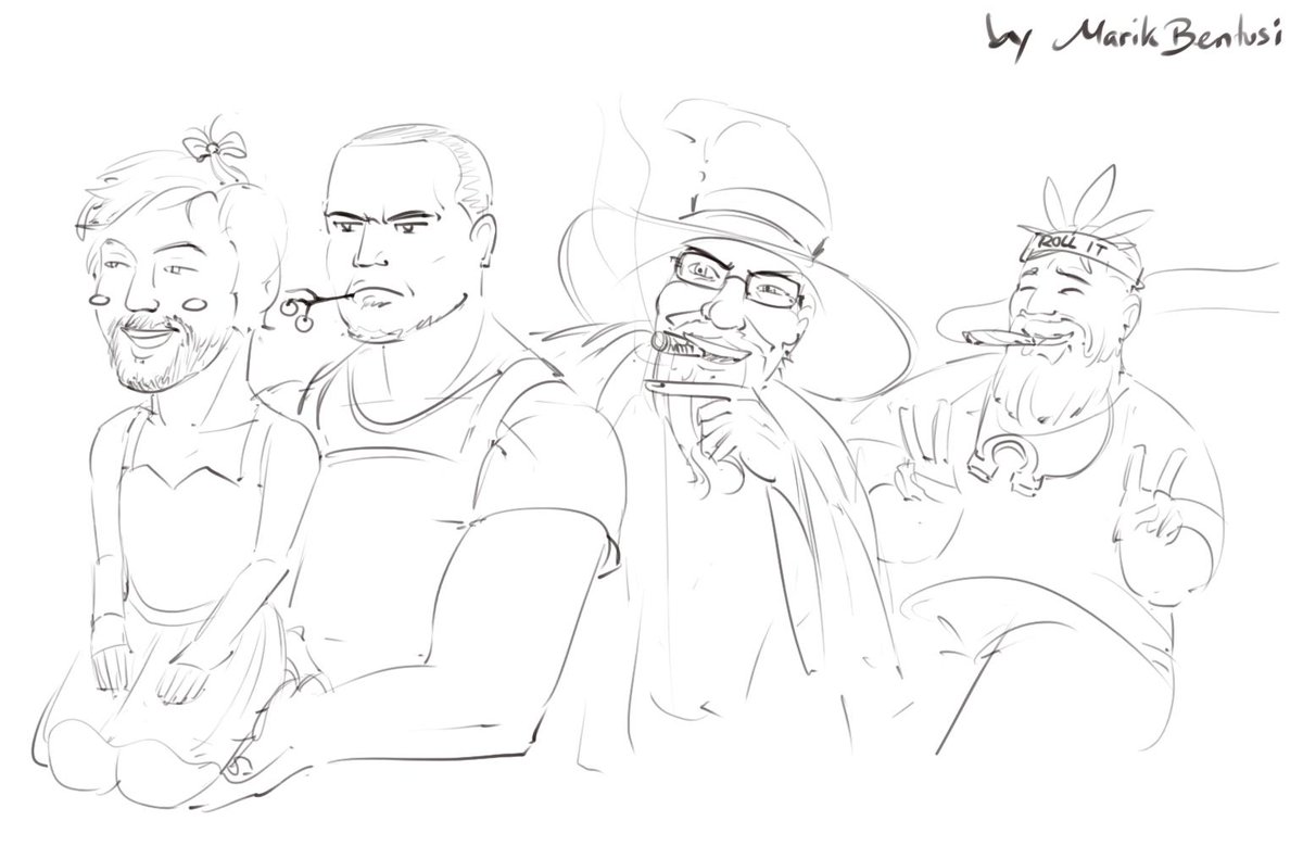 「@asasparrow @Silent0siris @skinnyghost 」Marik Bentusiの漫画