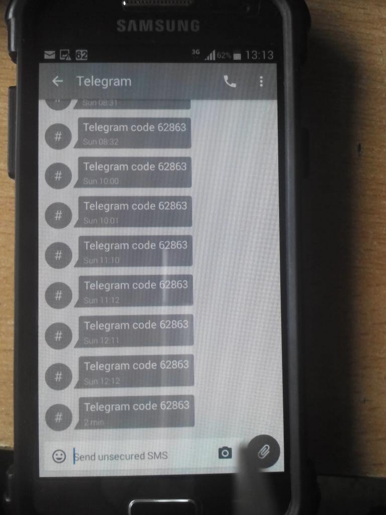 Telegram has sent me 20 SMSes today with the same exact code, without ...