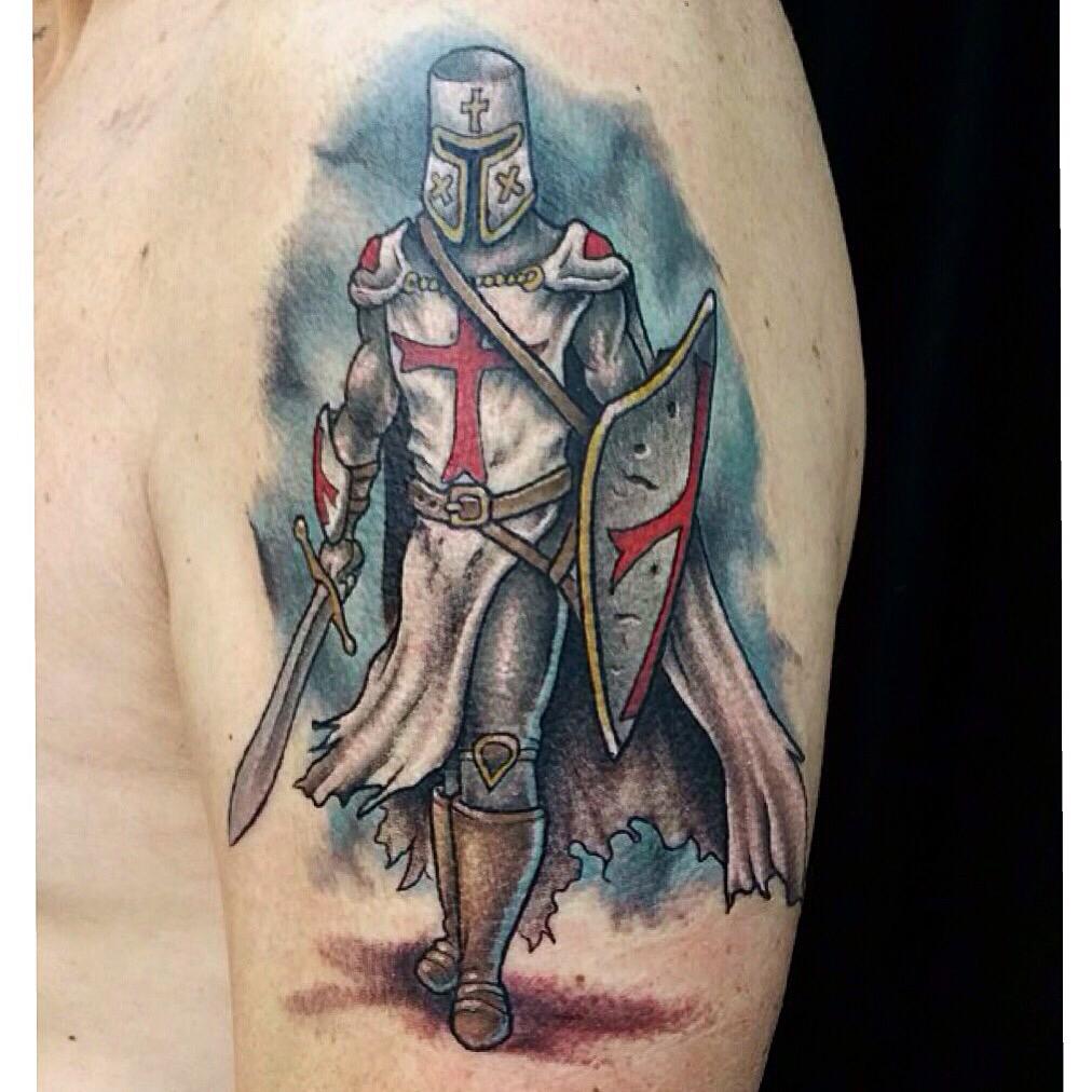 Knights Templar Shield Tattoo