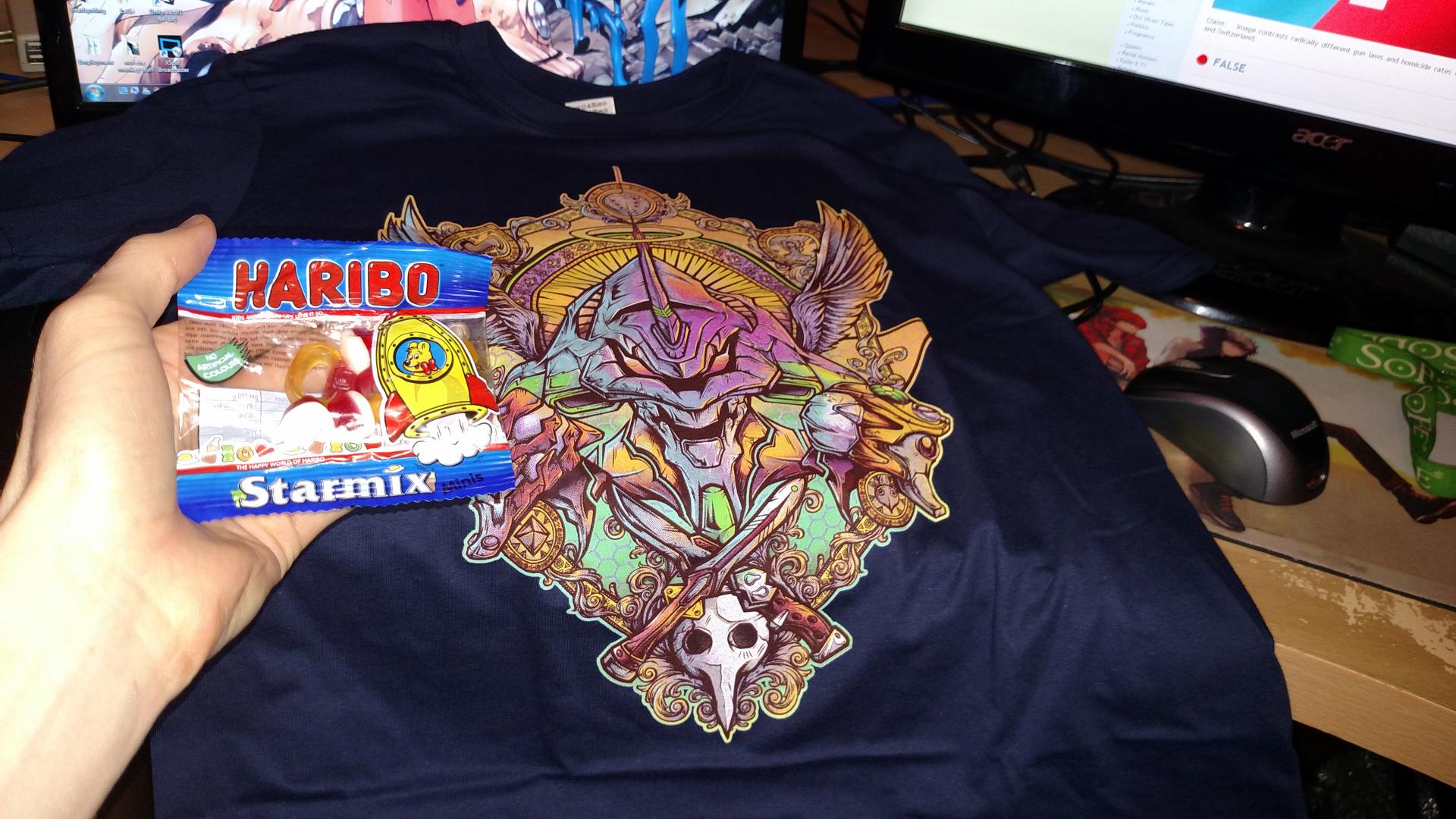 Eva Monkey on Twitter: "Got my new Evangelion shirt from @qwertee yesterday. It came with some ...