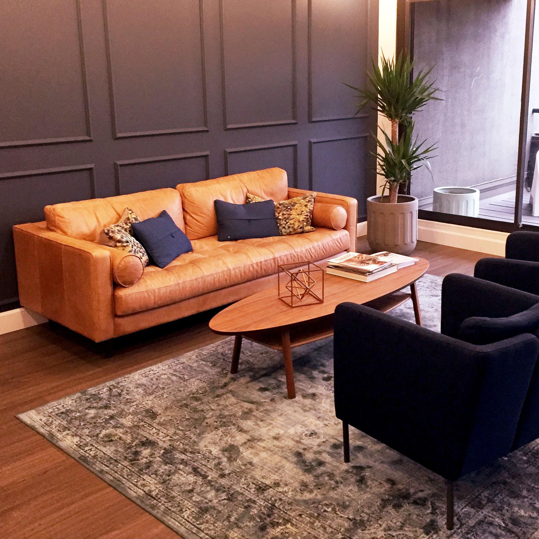 Article on X Our SVEN charme tan sofa looking great in the asuitegenius Vancouver office. http t RK4me1p4hP X