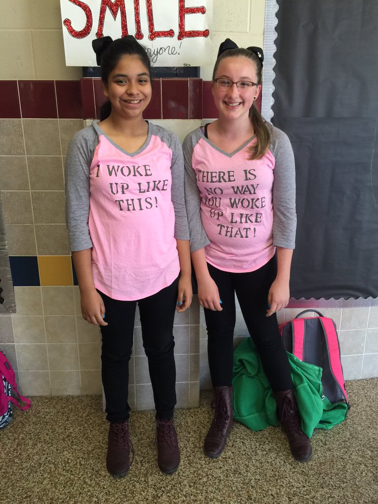 Twin Day At School