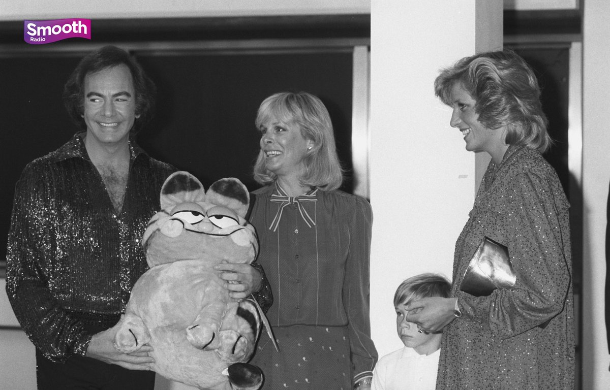 Neil Diamond: Neil Diamond, his wife and son meet Princess Diana in 1984