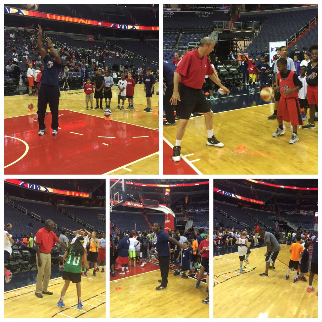 #jrwiz getting coaching from NBA alumni Bobby Dandridge, Garry Witts ...