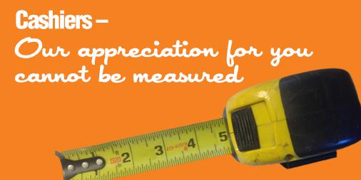 Home Depot Cashier Appreciation