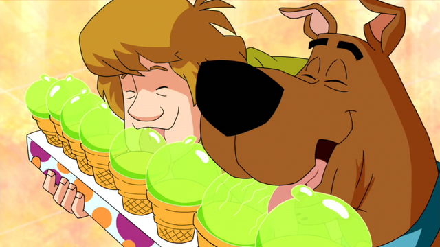Scooby Doo And Shaggy Eating Ice Cream