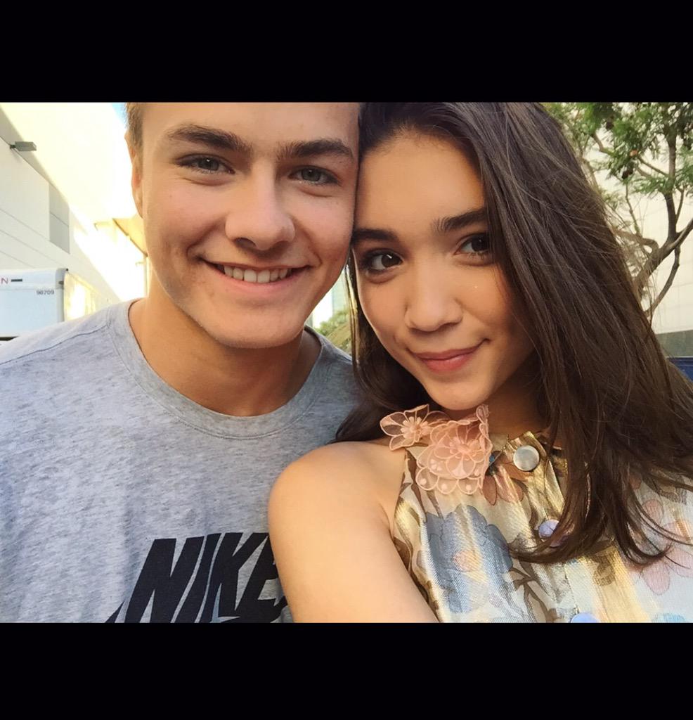Peyton Meyer And Rowan Blanchard Kissing