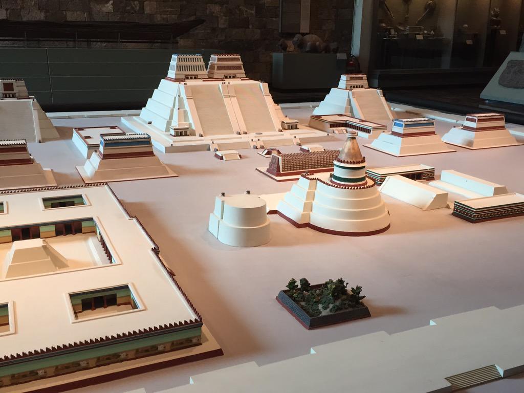Tenochtitlán: Maqueta del recinto ceremonial de Tenochtitlán en el ...