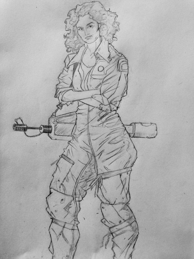 Ripley Alien Drawing