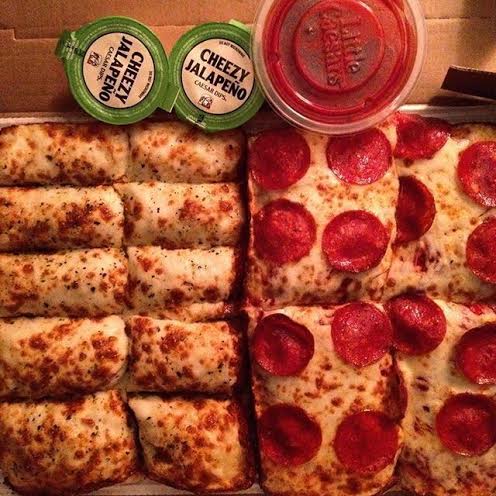 Pepperoni Pizza Little Caesars Box