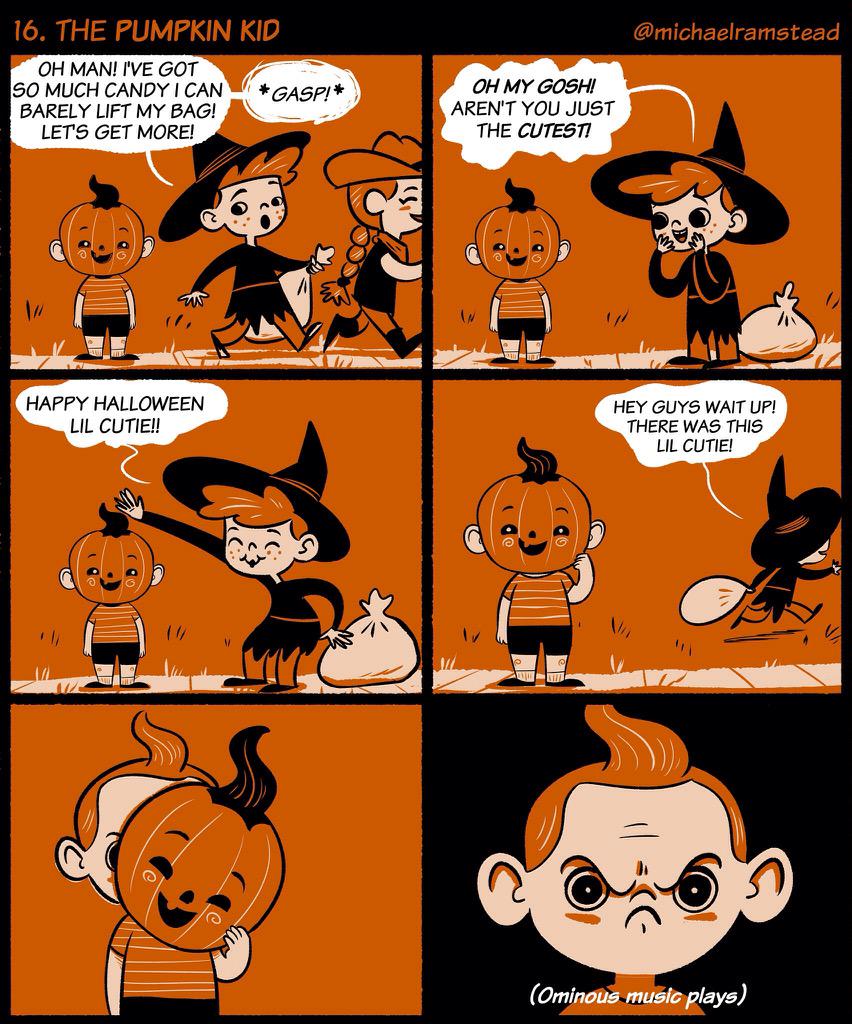 「Halfway through October! Day 16 of my #Halloween comics! 」🍁Michael Ramstead🍁の漫画