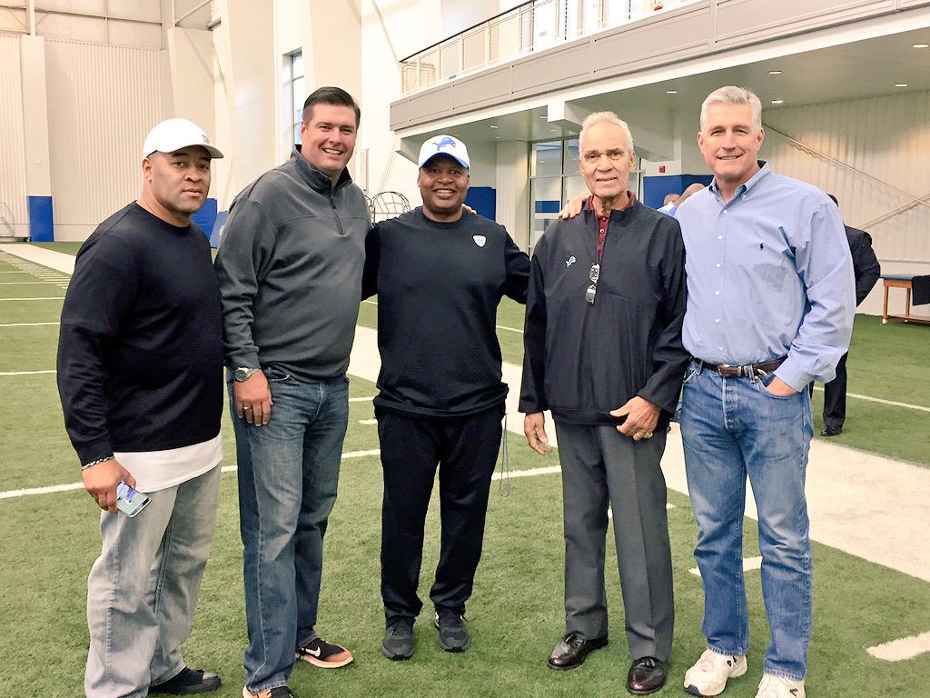 Don Overton, Scott Mitchell, Jim Caldwell, Roger Brown and Doug English ...