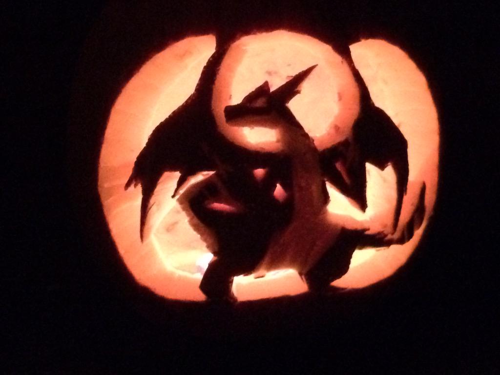 Charizard Pumpkin Stencil