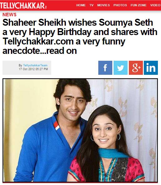 Shaheer Sheikh And Soumya Seth