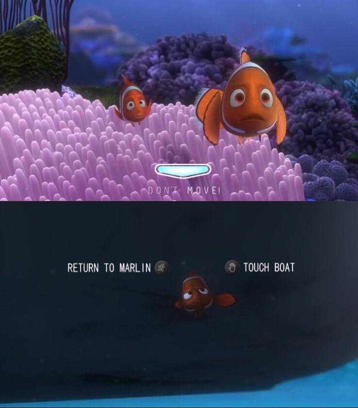 Nemo Touching The Boat Meme