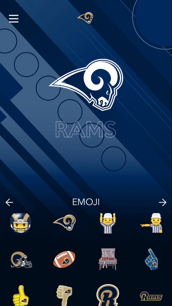 Have you downloaded the Rams emojis yet? Search NFL emojis in your App ...
