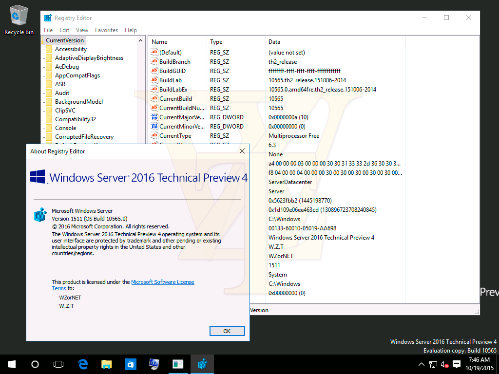 WZor on Twitter: "работа над Microsoft Windows Server 2016 достигла стадии Technical Preview 4 ...