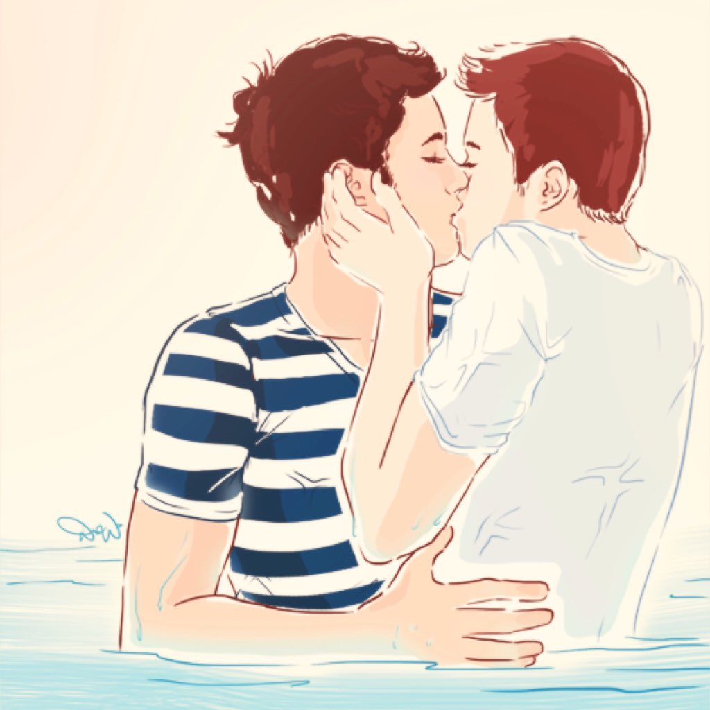 Klaine Fanart Kiss