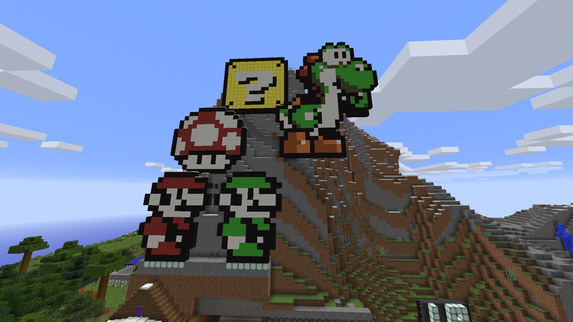 Pixel Art Minecraft Mario