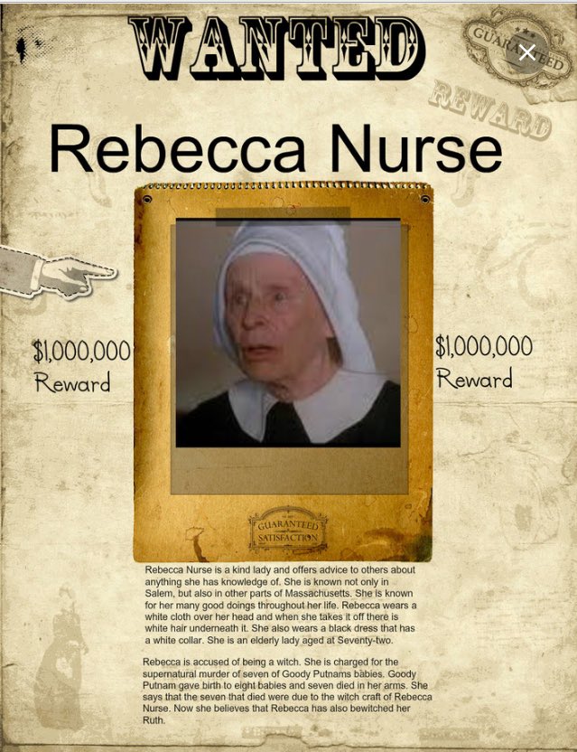 The Crucible Rebecca Nurse