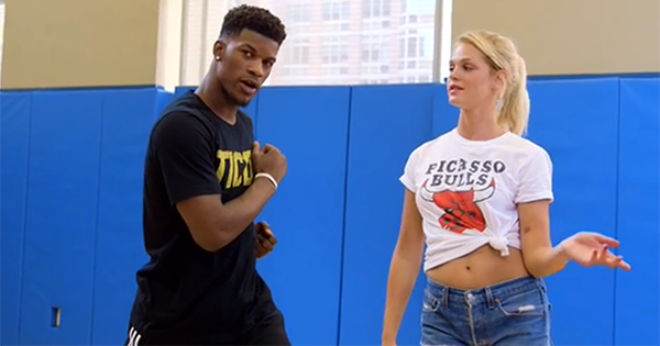 Jimmy Butler: VIDEO: Bulls' Jimmy Butler takes on SI swimsuit model in ...