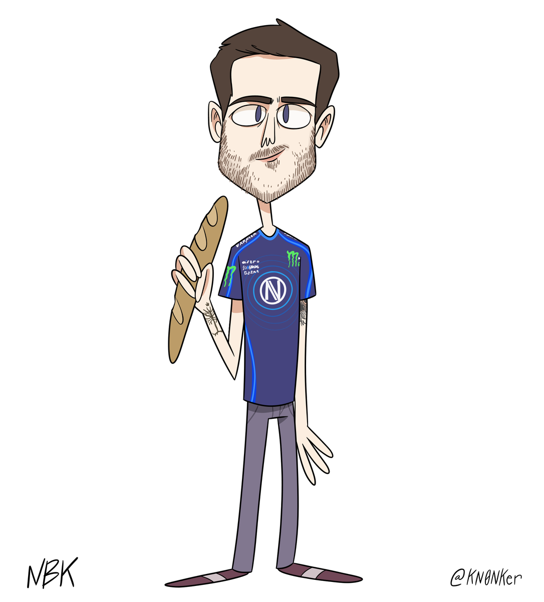 「Today's drawing was done live on stream,」|Casのイラスト