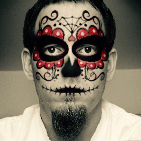 Day Of The Dead Face Paint Male