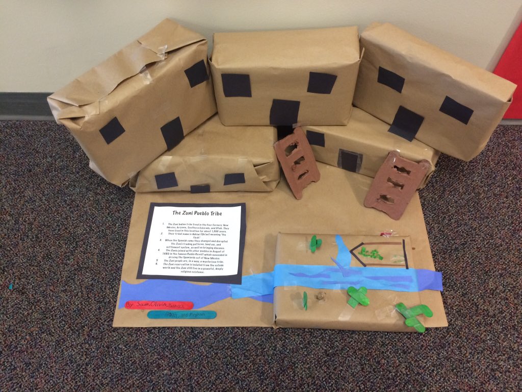 Pueblo Indian School Project Shoebox 23 Native American Diorama Ideas