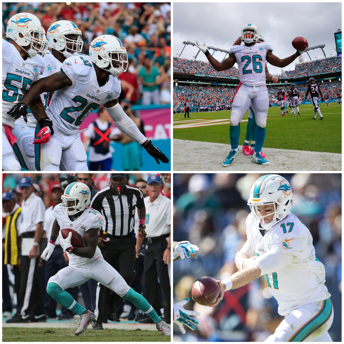 Dolphins are the 1st team in NFL history with 4 offensive TD plays of ...