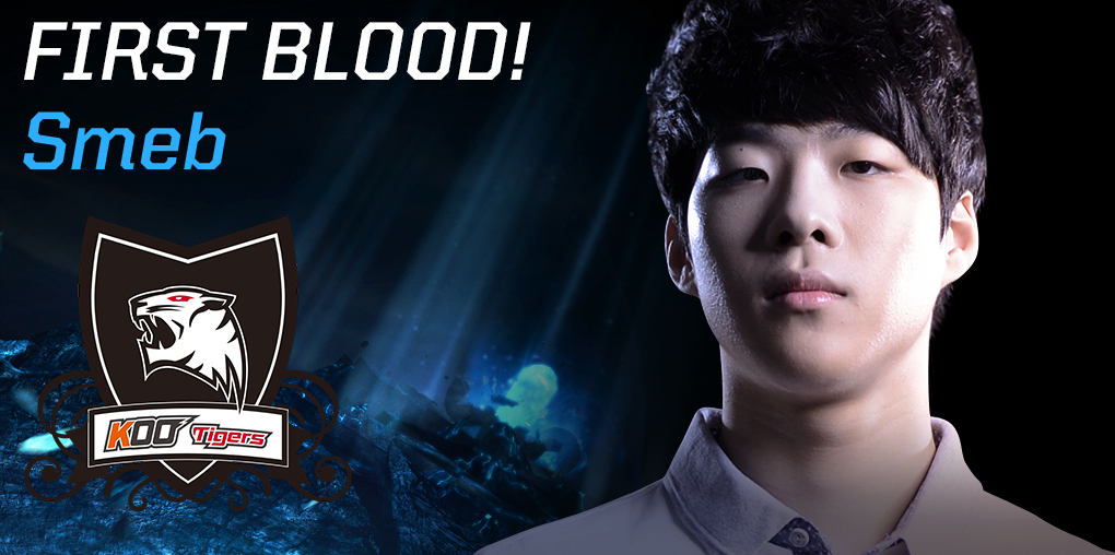 LoL Esports on Twitter: "Smeb picks up first blood for KOO! #Worlds https://t.co/e09tTw2yJR ...