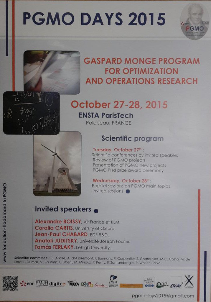 ENSTA Paris on Twitter: "We host the PGMO days today and tomorrow. #mathematics #PGMOdays Cc ...