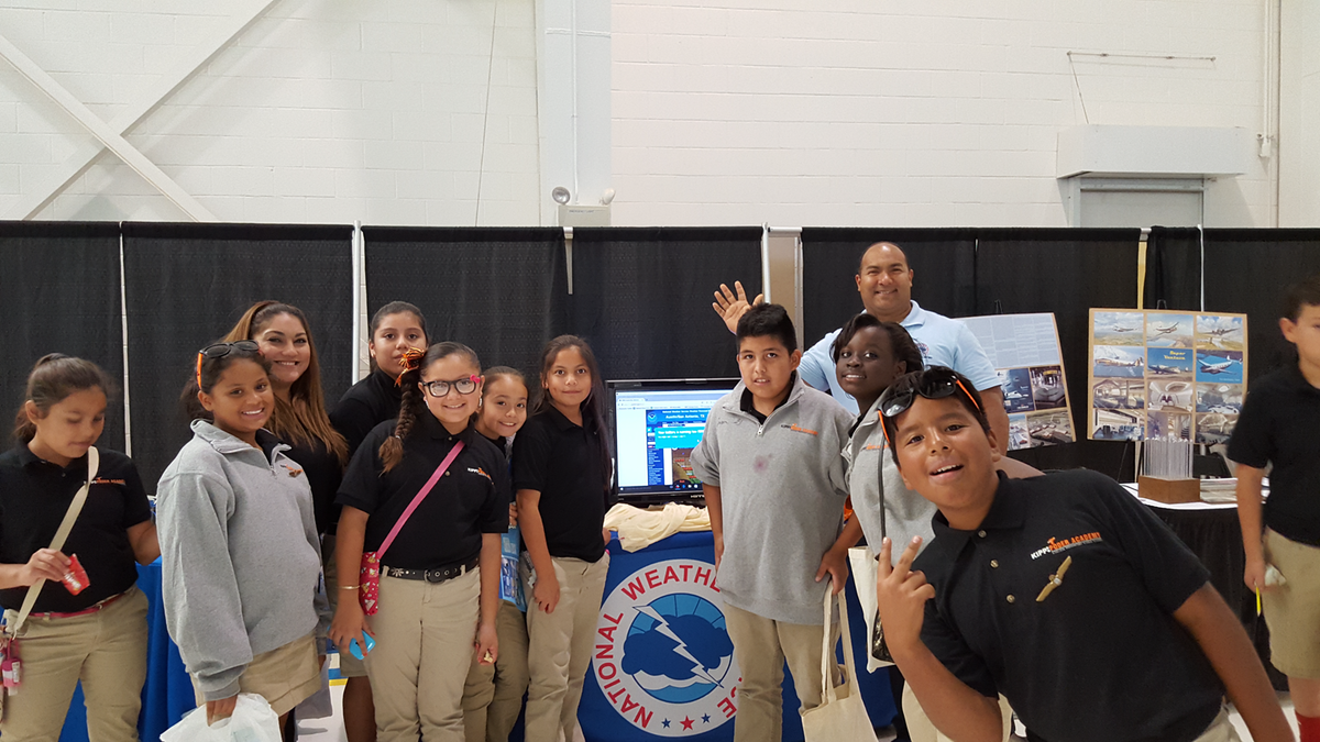 Aviation Career Day at Valero hanger (SAT) with a group of the Kipp ...