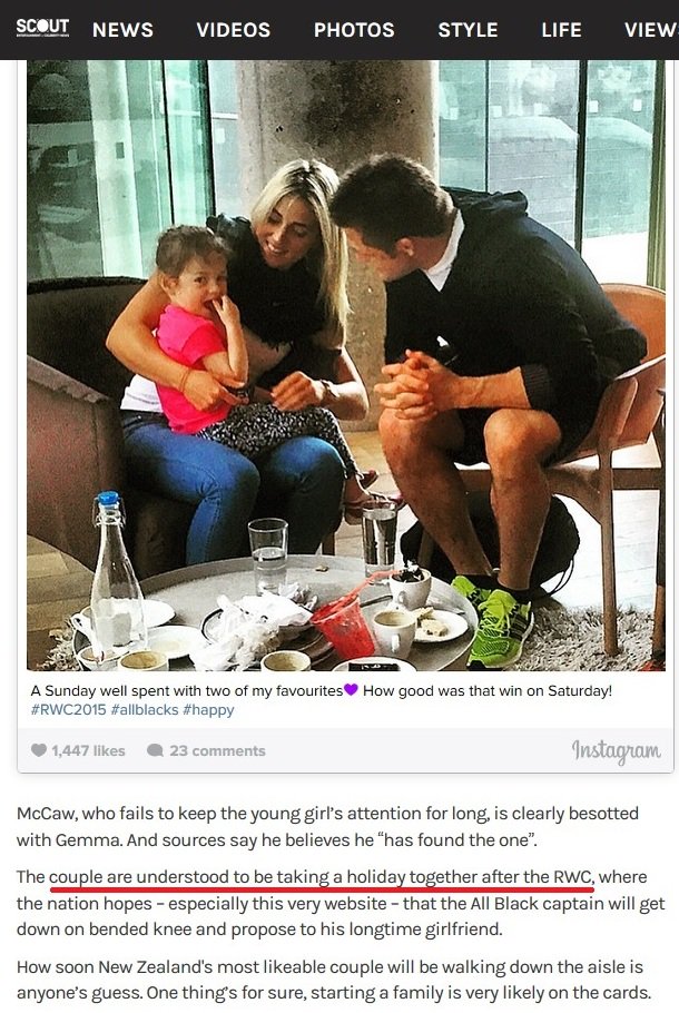 Richie Mccaw Family