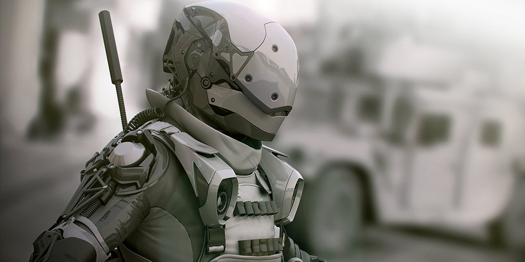 Sci Fi Soldier Helmet