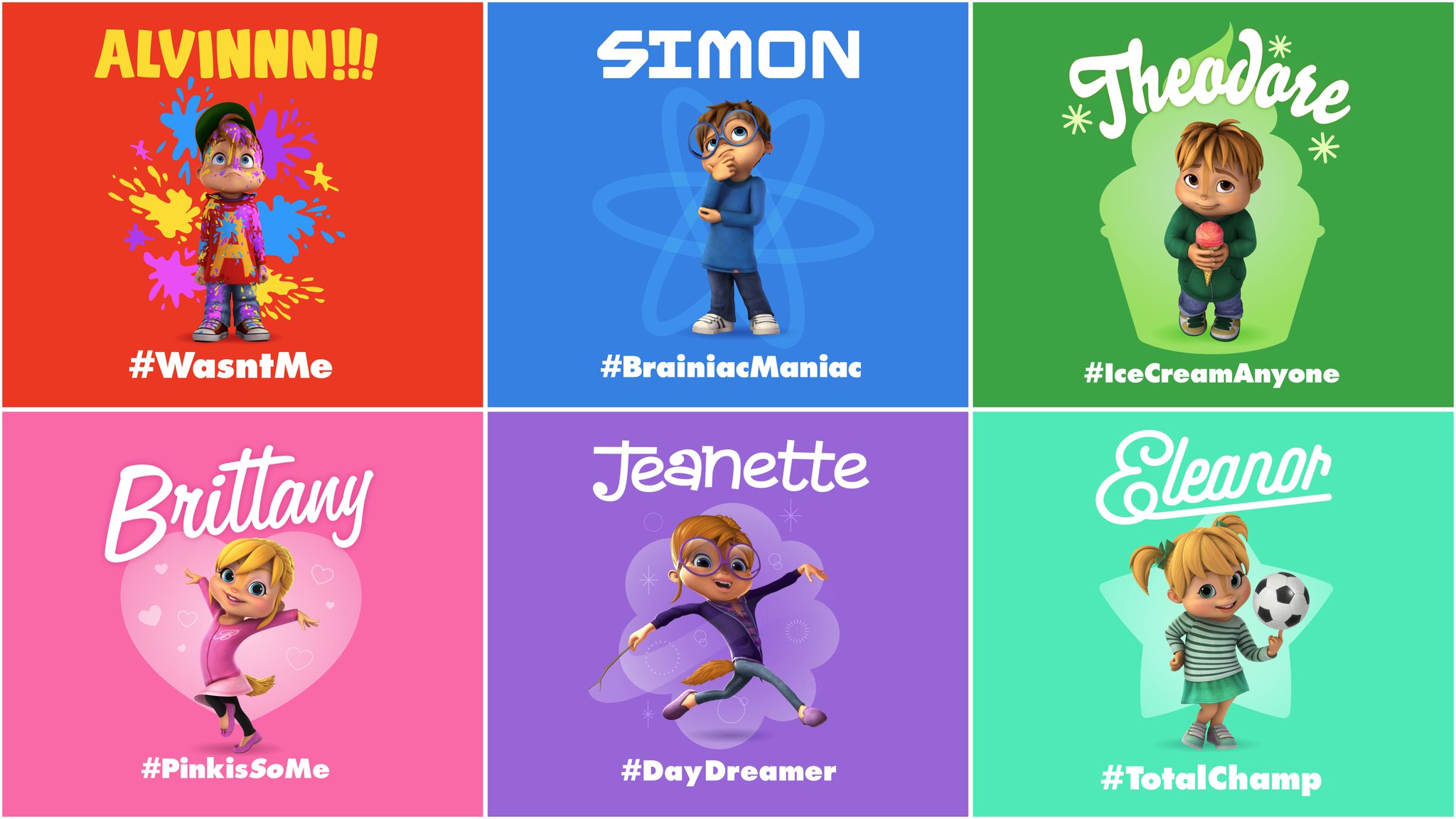 Alvin And The Chipmunks Theodore And Eleanor Wallpaper