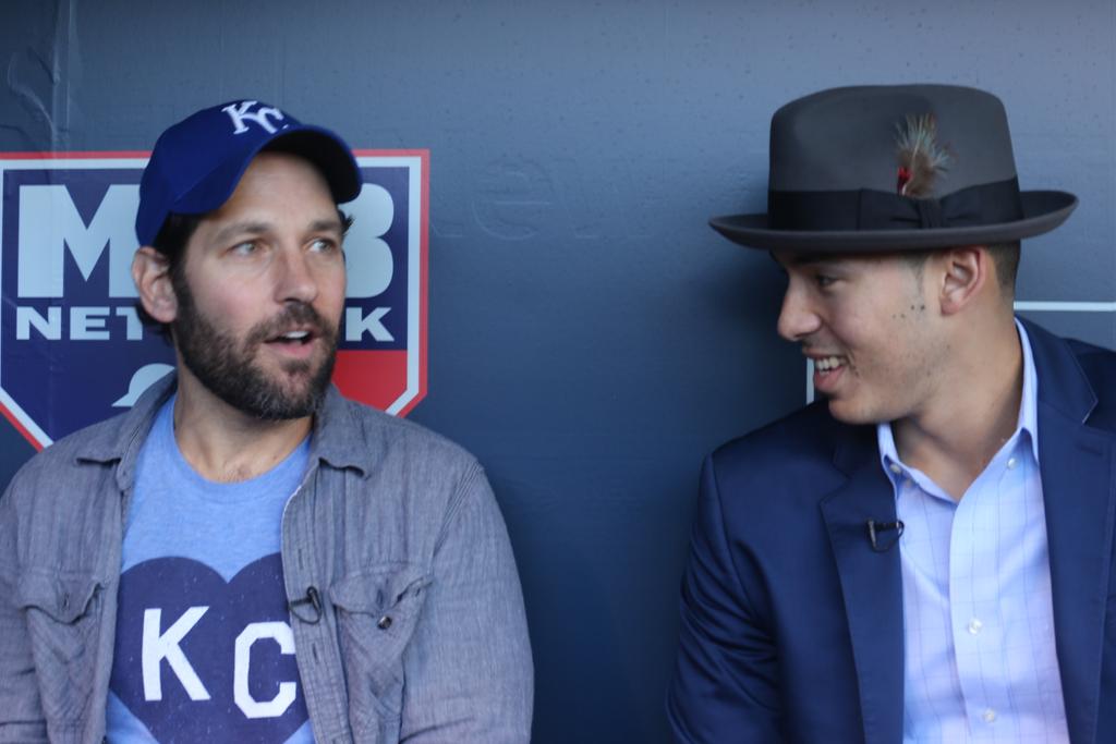 Paul Rudd and TeamCJCorrea chat about movies and baseball in the dugout ...