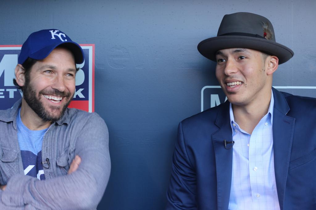 Paul Rudd and TeamCJCorrea chat about movies and baseball in the dugout ...