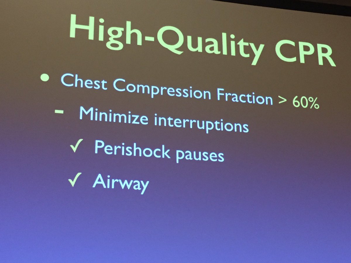 Cpr high chest compression fraction - ameriDer
