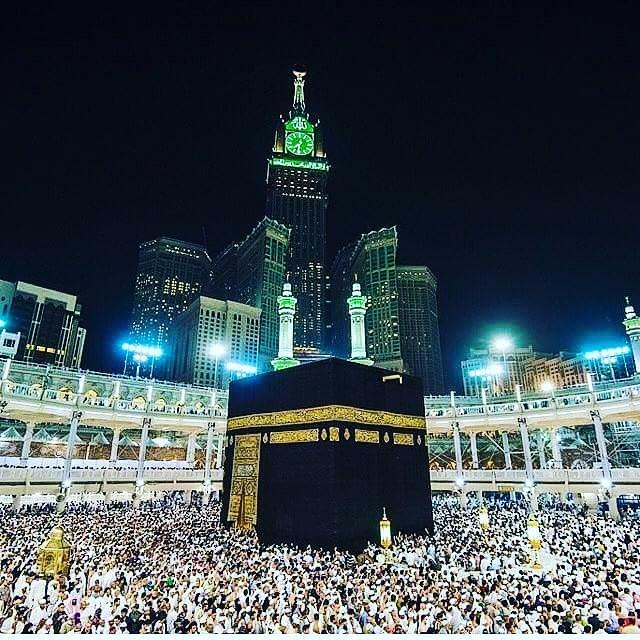 Kaaba At Night
