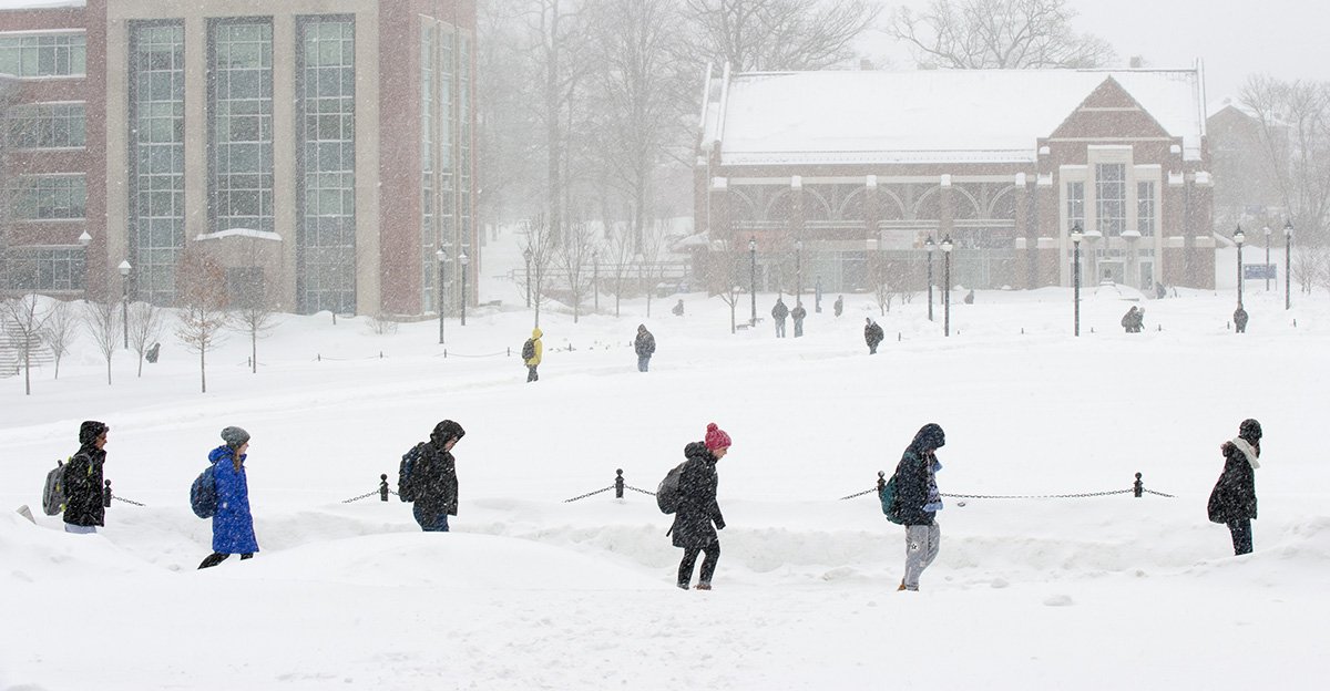 Uconn Campus Winter