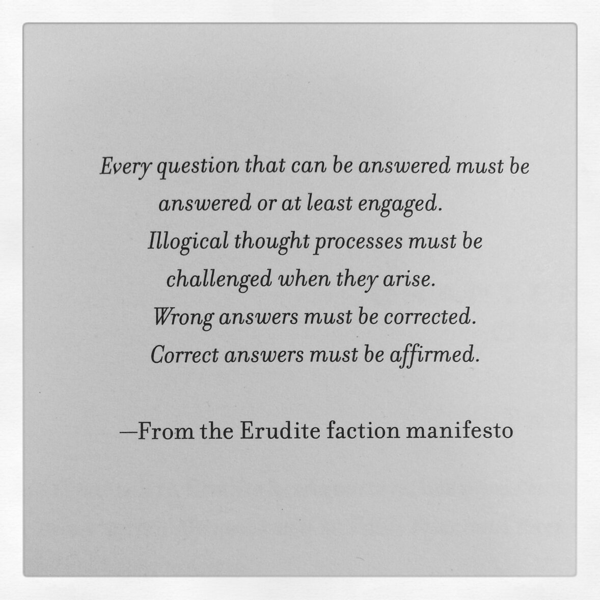 Erudite Manifesto