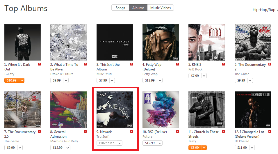 tsu surf new album cracks top 10 itunes (over $200k sales) - OTBVA