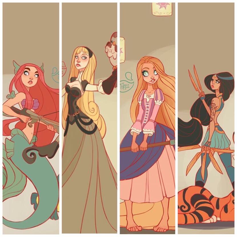 Disney Princesses As Warriors