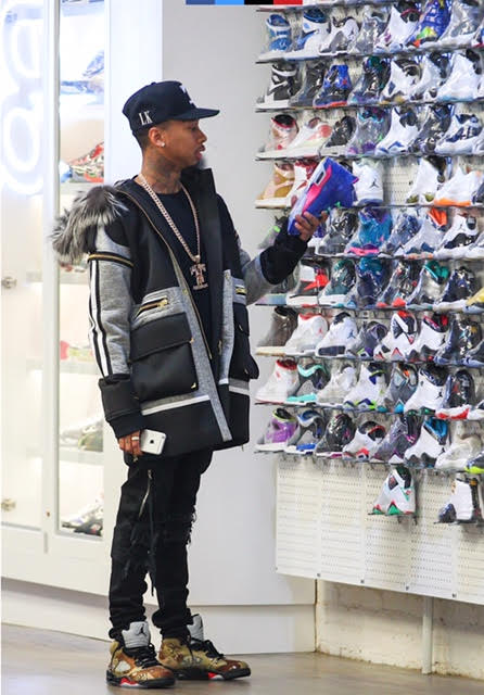 Tyga Wearing Jordans