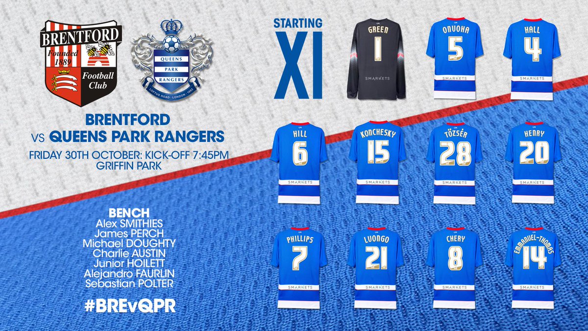 Brentford v QPR starting line-ups - ITV News