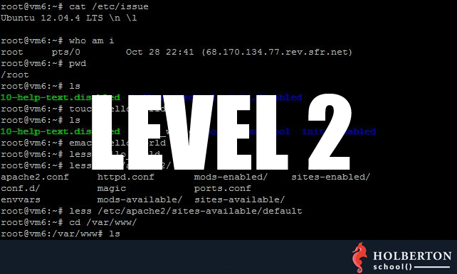 Holberton School 🌎 on Twitter: "Level Up! Level 2 is now open. Good luck everyone! https://t.co ...