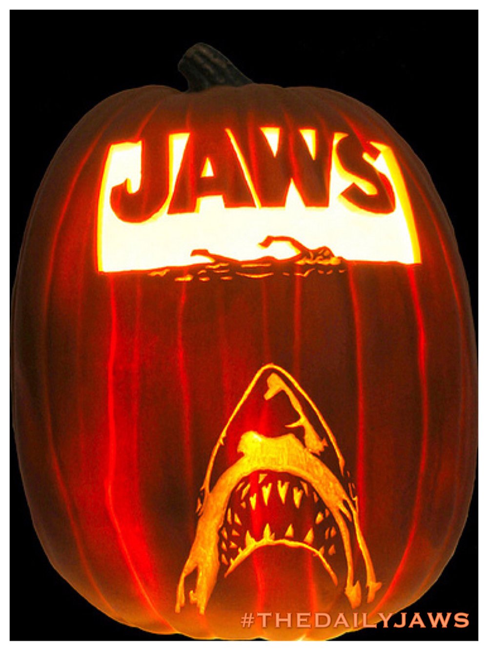 Shark Jaws Stencil